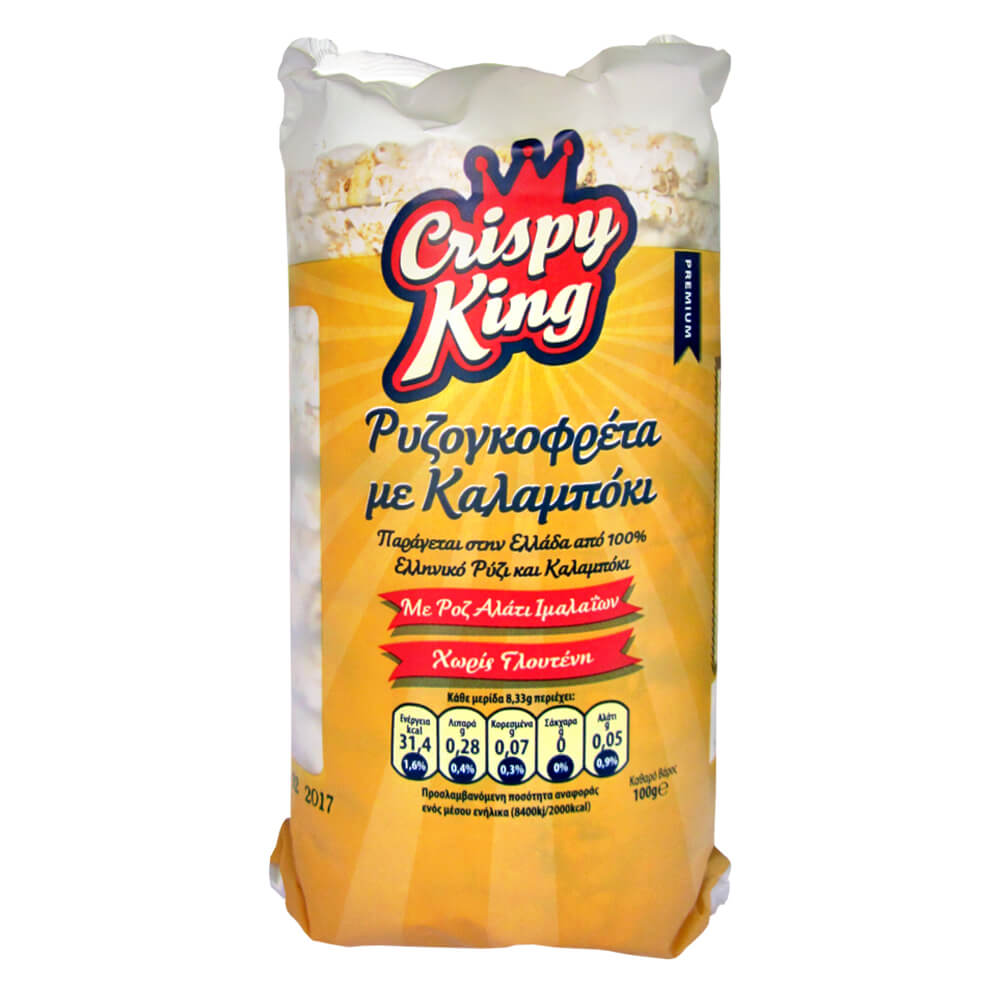 Ρυζογκοφρέτα CRISPY KING με καλαμπόκι 100gr