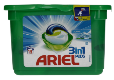 Κάψουλες ARIEL pods 3in1 alpine 15τμχ - delist