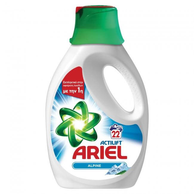 Υγρό πλυντηρίου ARIEL alpine 22μεζ.