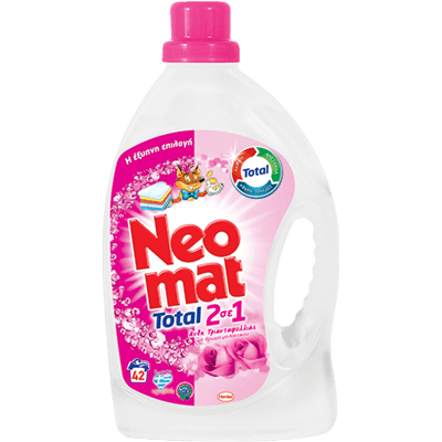 Υγρό πλυντηρίου NEOMAT άνθη τριανταφυλλιάς 42μεζ. - delist