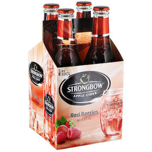 Μηλίτης STRONGBOW Red Berries 4x330ml φιάλη