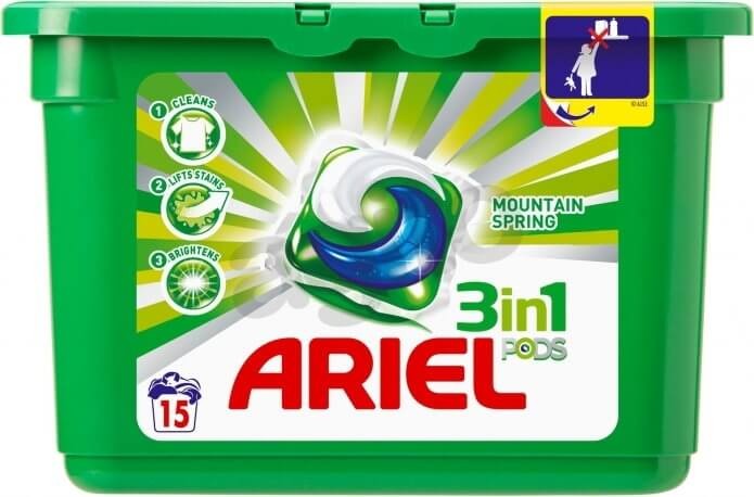 Κάψουλες ARIEL pods 3in1 regular 15τμχ - delist