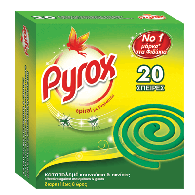 Εντομοαπωθητικό σπιράλ PYROX 20τμχ