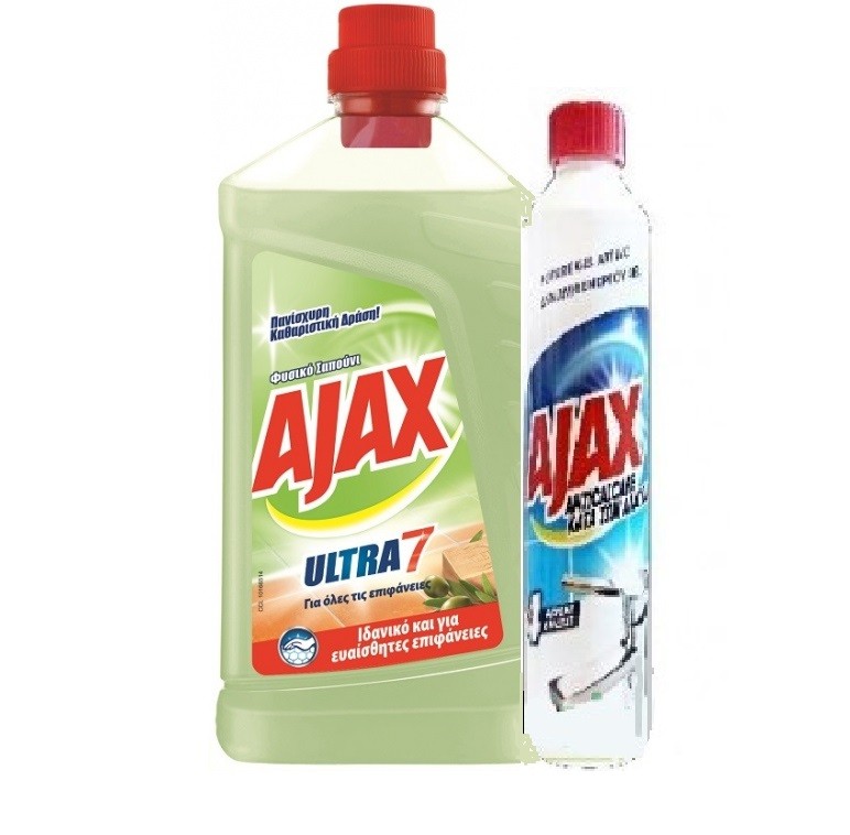 Καθαριστικό AJAX ultra 7 1.5lt + καθαριστικό AJAX κατά των αλάτων 500ml