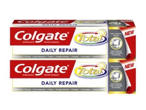 Οδοντόκρεμα COLGATE Total daily repair 2x75ml (1+1 δώρο)