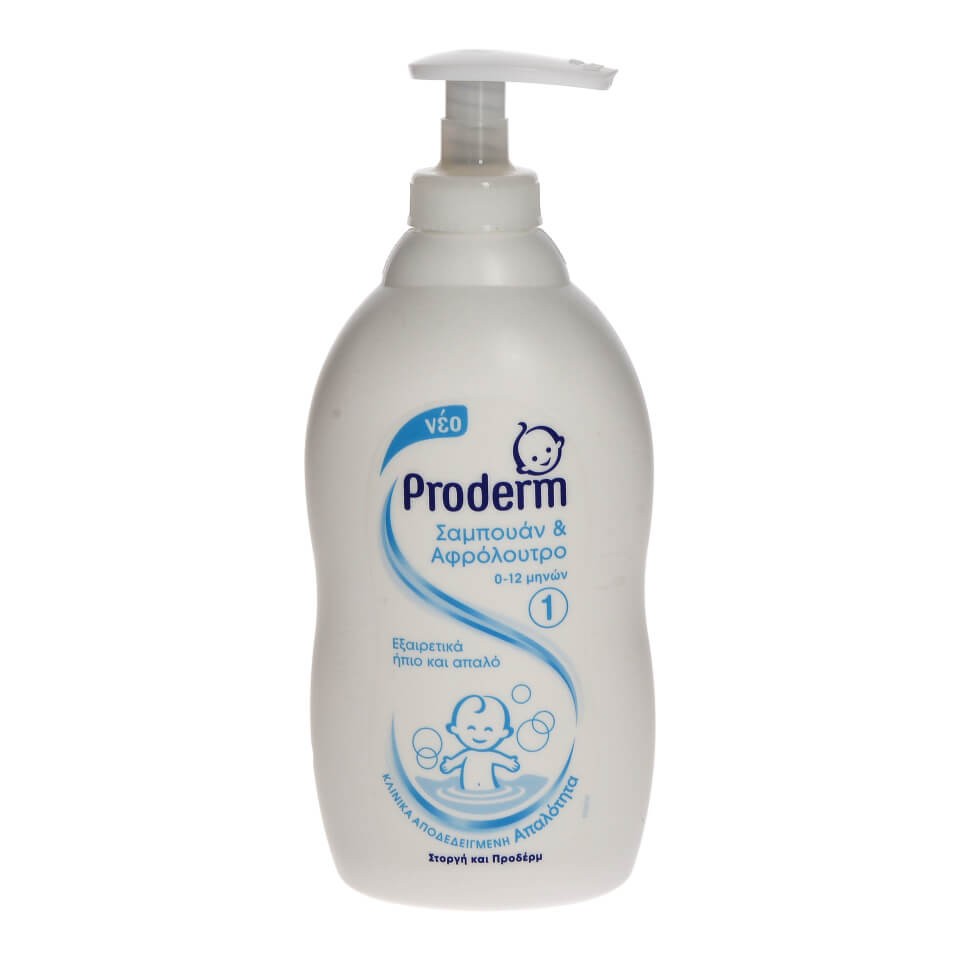 Σαμπουάν & Αφρόλουτρο PRODERM 0 - 12 μηνών 400ml