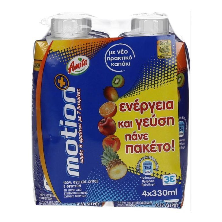 Χυμός AMITA Motion 4x330ml
