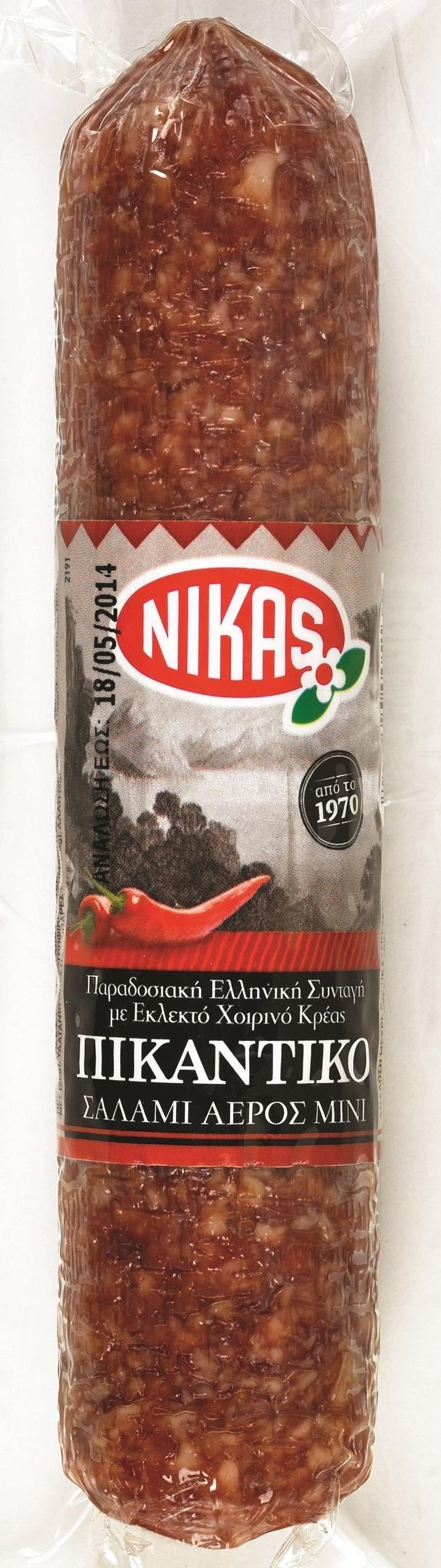 Σαλάμι αέρος NIKAS πικάντικο 165gr
