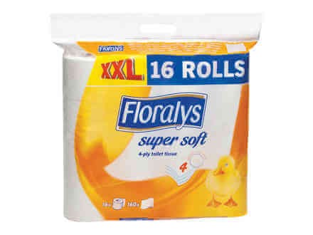 Χαρτί υγείας FLORALYS 4φ. XXL 16ρολά (13+3 Δώρο)