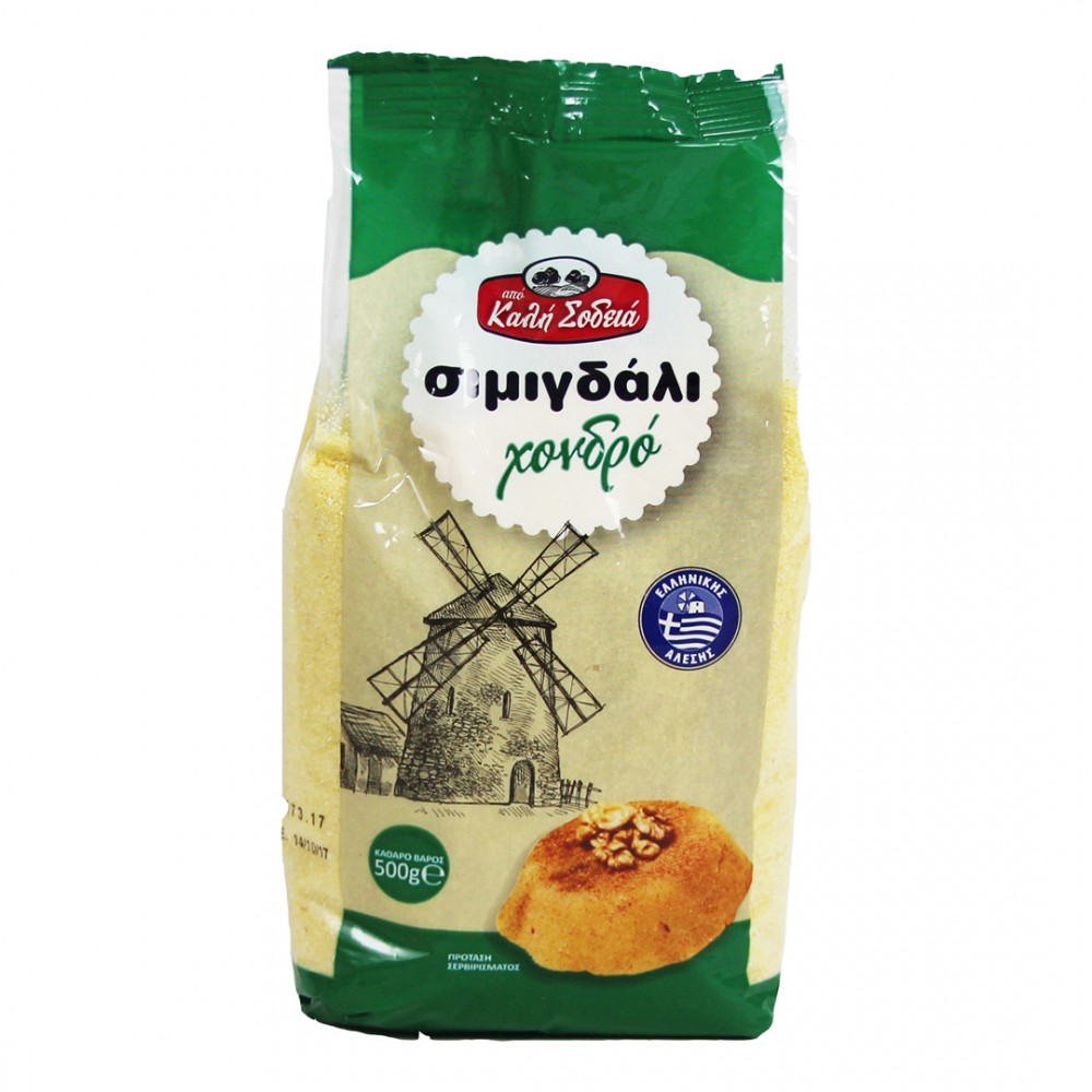 Σιμιγδάλι ΑΠΟ ΚΑΛΗ ΣΟΔΕΙΑ χονδρό 500g