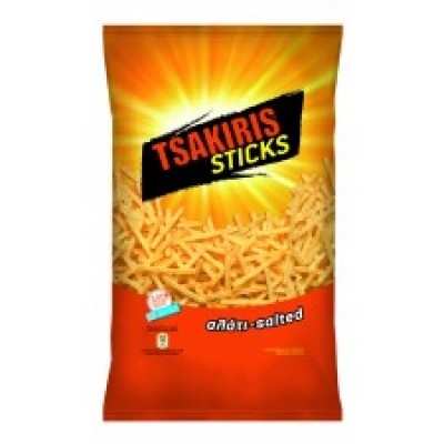 Πατατάκια TSAKIRIS sticks αλάτι 400gr