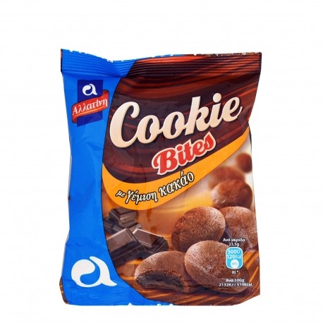 Μπισκοτάκια ΑΛΛΑΤΙΝΗ cookie bites με γέμιση κακάο 70gr