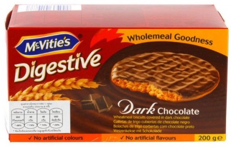 Μπισκότα McVITIES Digestive μαύρη σοκολάτα 200gr