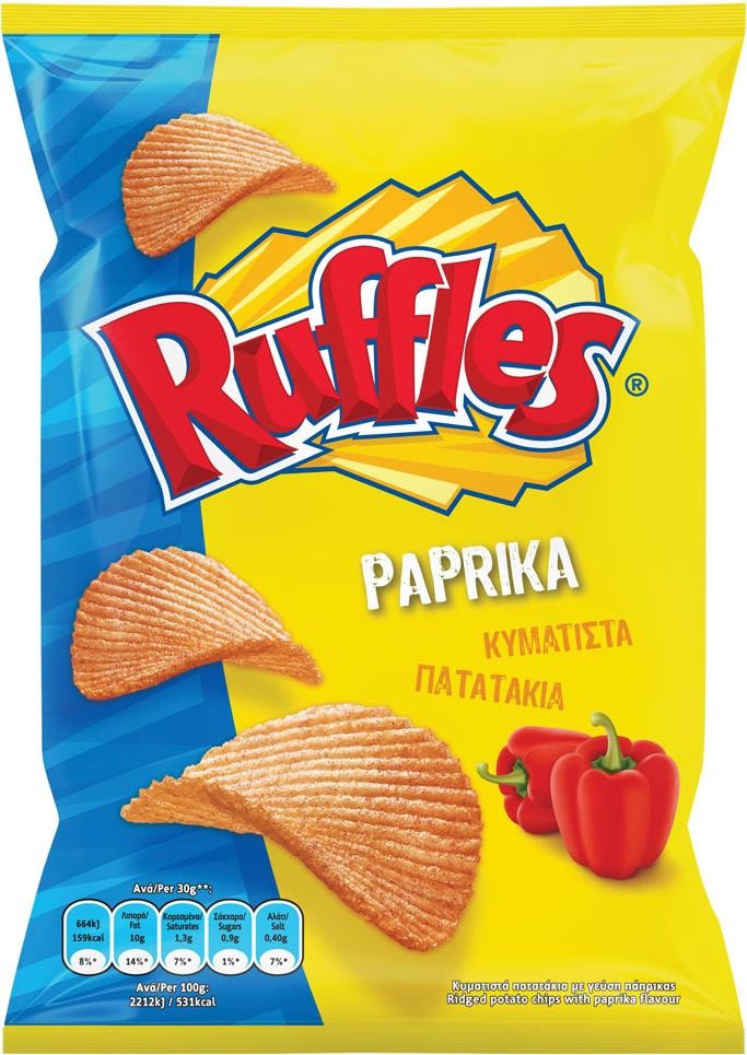 Πατατάκια RUFFLES paprika 130gr