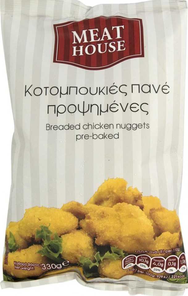 Κοτομπουκιές MEAT HOUSE πανέ προψημένες 330gr