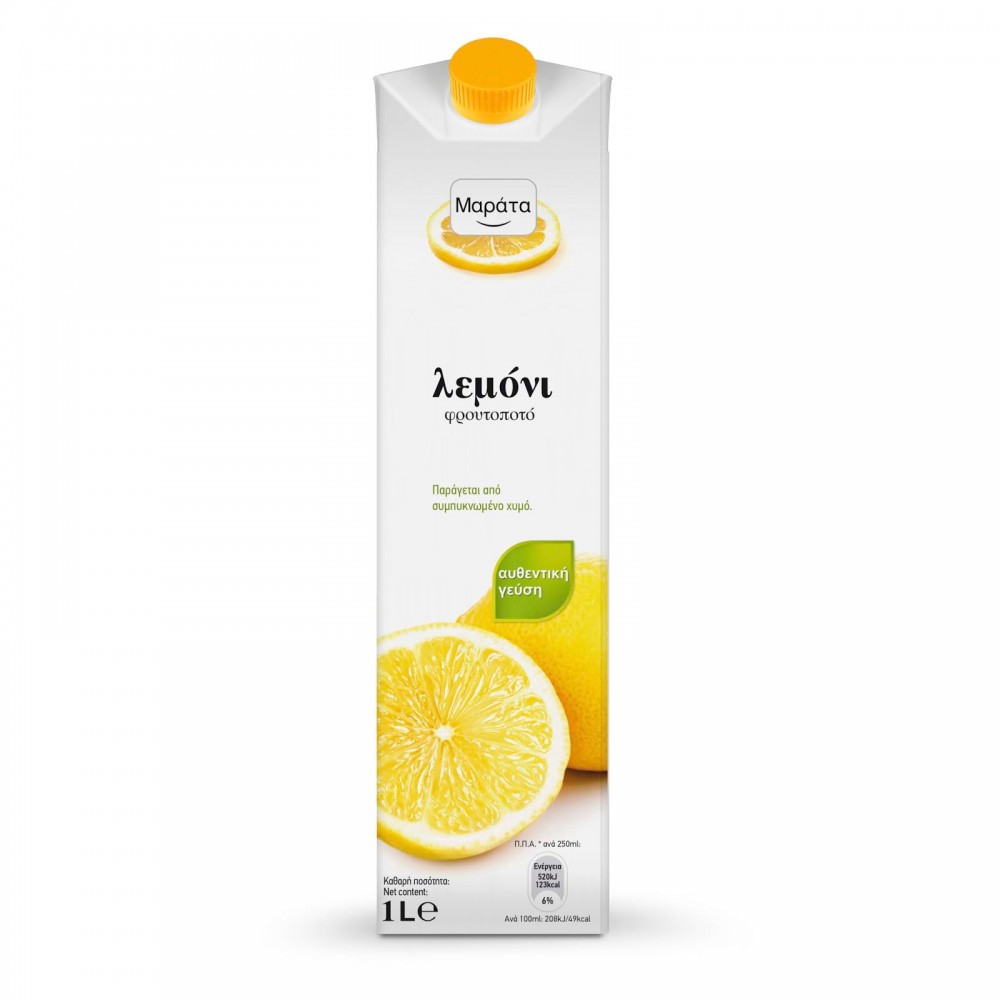 Χυμός ΜΑΡΑΤΑ λεμόνι 1lt