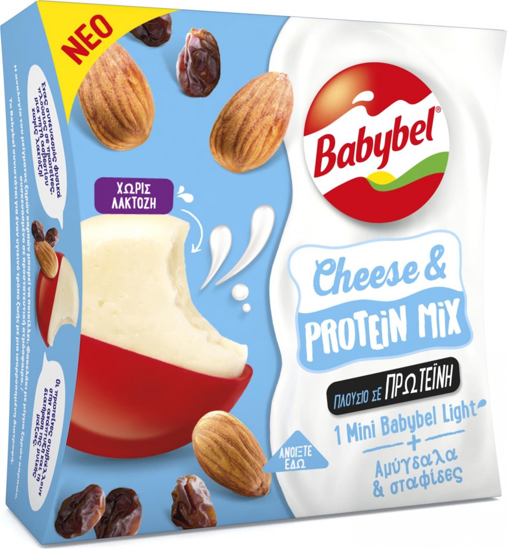 Τυράκια MINI BABYBEL light cheese & protein 40gr