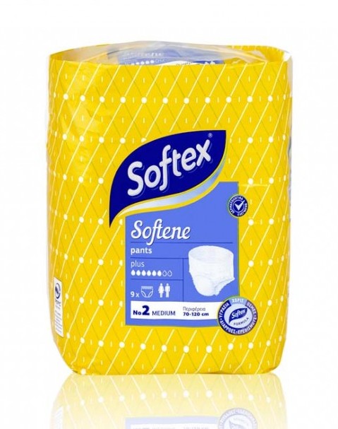 Εσώρουχο Ακράτειας SOFTEX Softene Pants Plus No2 Medium 9τμχ