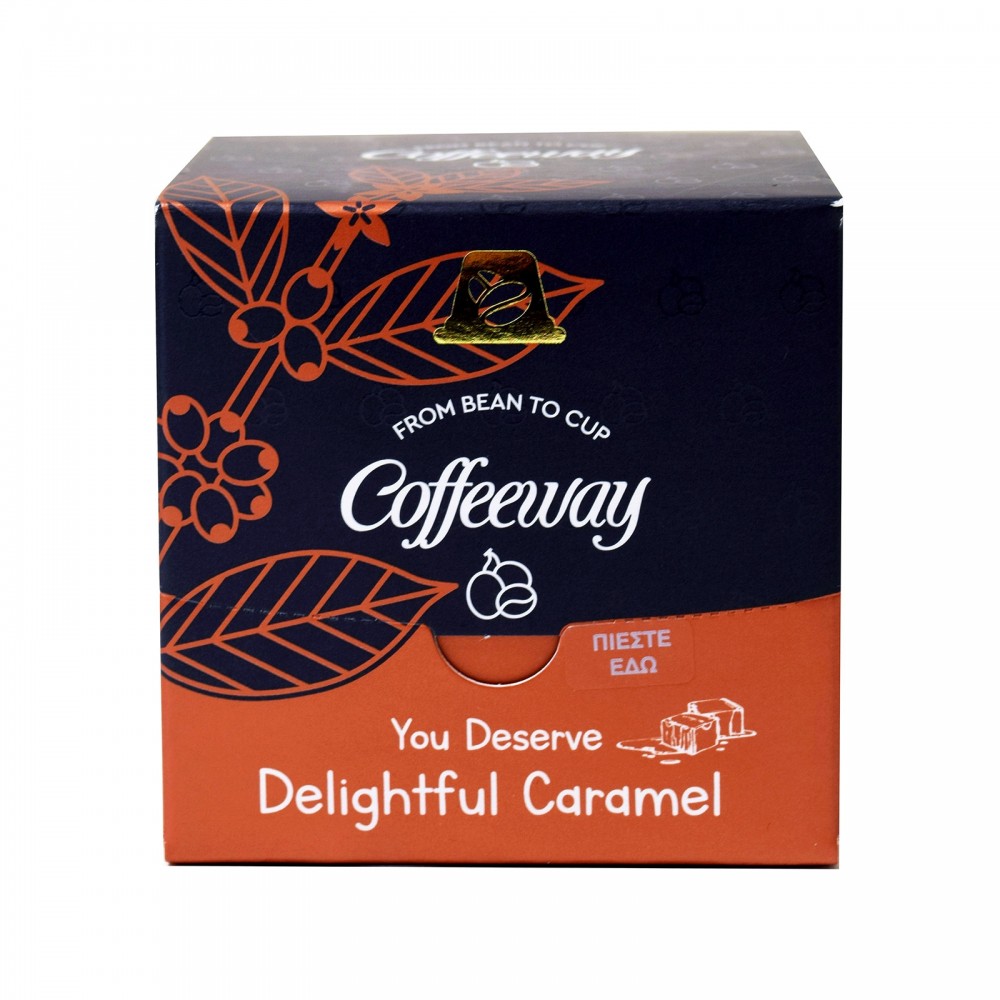 Κάψουλες espresso COFFEEWAY delightful caramel 10x5gr