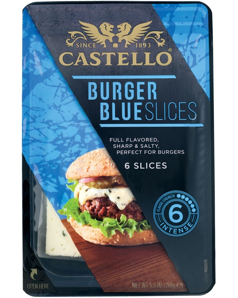 Τυρί CASTELLO μπλε Δανίας σε φέτες 150gr