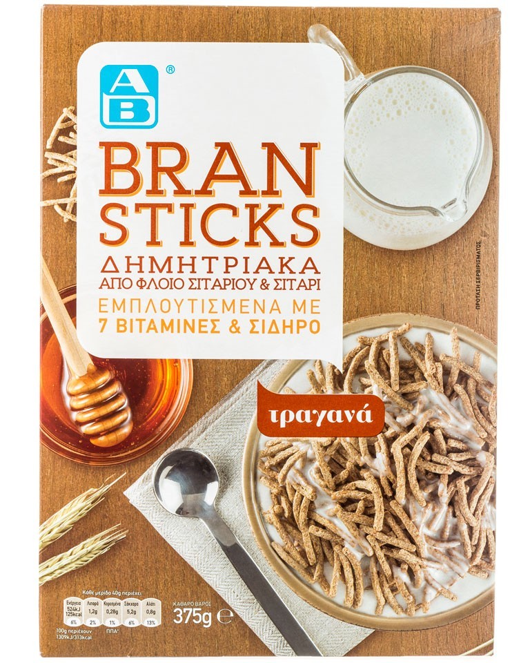 Δημητριακά ΑΒ Bran Sticks 375gr
