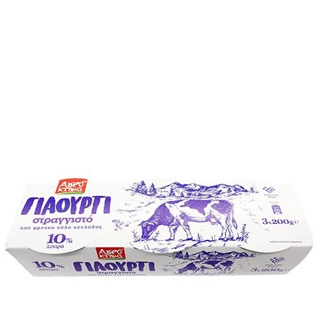 Γιαούρτι ΑΓΡΟΚΤΗΜΑ στραγγιστό 10% 3x200gr προσφορά - Pockee