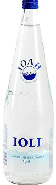 Φυσικό μεταλλικό νερό ΙΟΛΗ γυάλινο 1lt