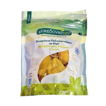 Πιπεριές ΜΑΚΕΔΟΝΙΚΗ ΓΗ σε άλμη (σ.β. 350gr) 650gr