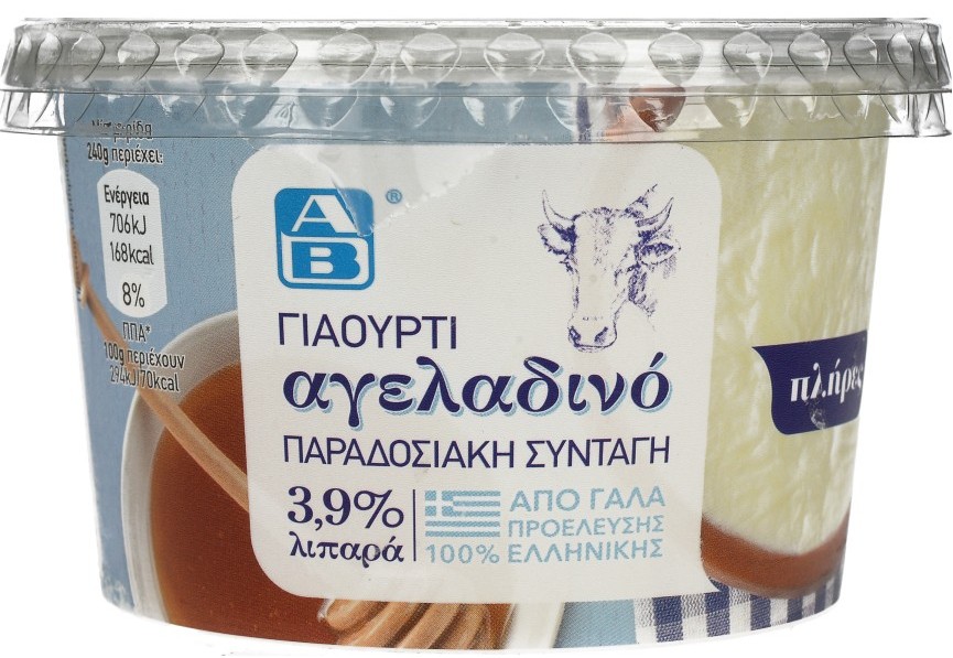 Γιαούρτι ΑΒ αγελαδινό 240gr