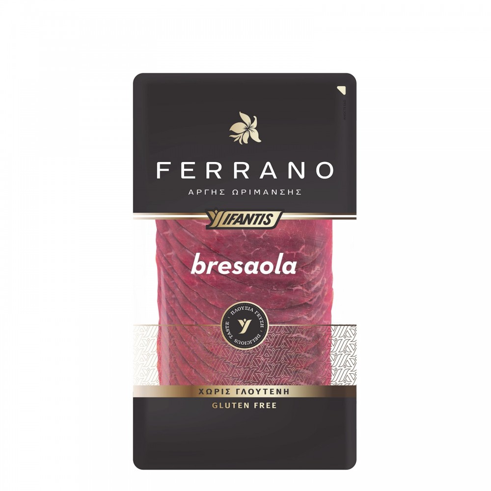 Bresaola ΥΦΑΝΤΗΣ ferrano σε φέτες χωρίς γλουτένη 80gr