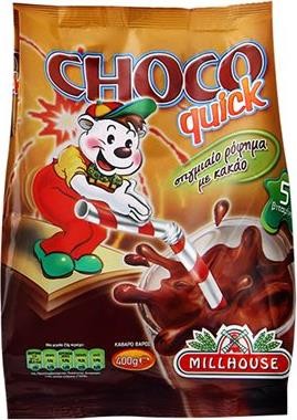 Ρόφημα MILLHOUSE choco quick σακούλα 400gr