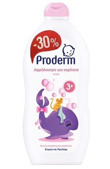 Αφρόλουτρo PRODERM Kids κορίτσια 700ml (-30%)