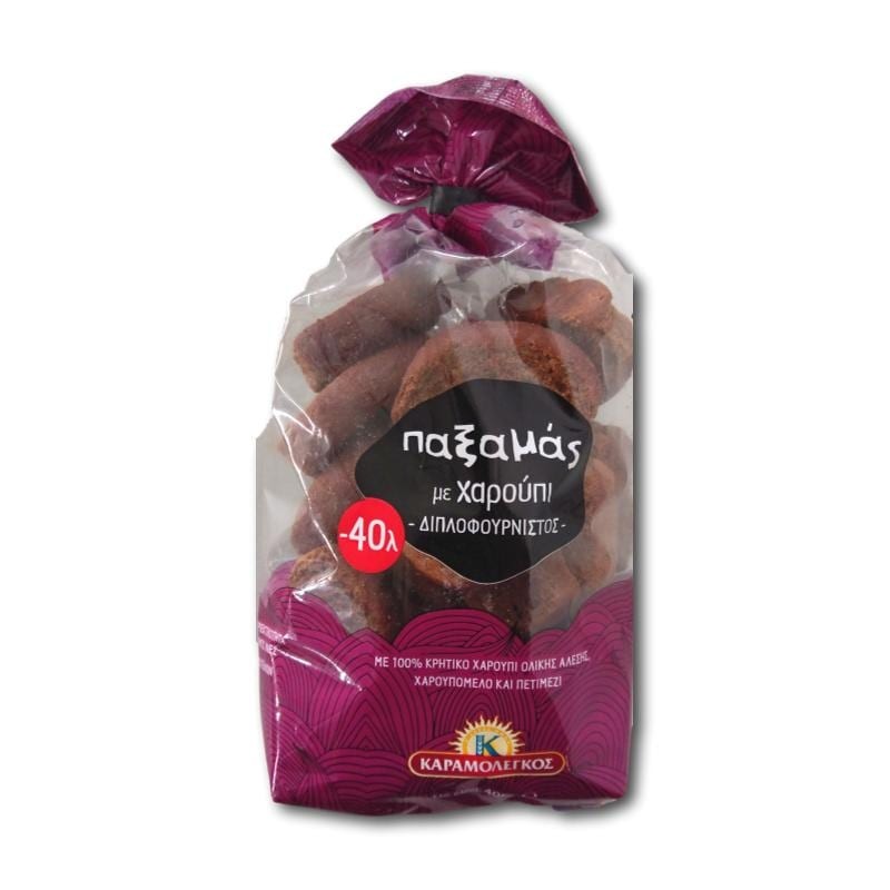 Παξιμάδια ΠΑΞΑΜΑΣ με χαρούπι 400gr (-0.40€)