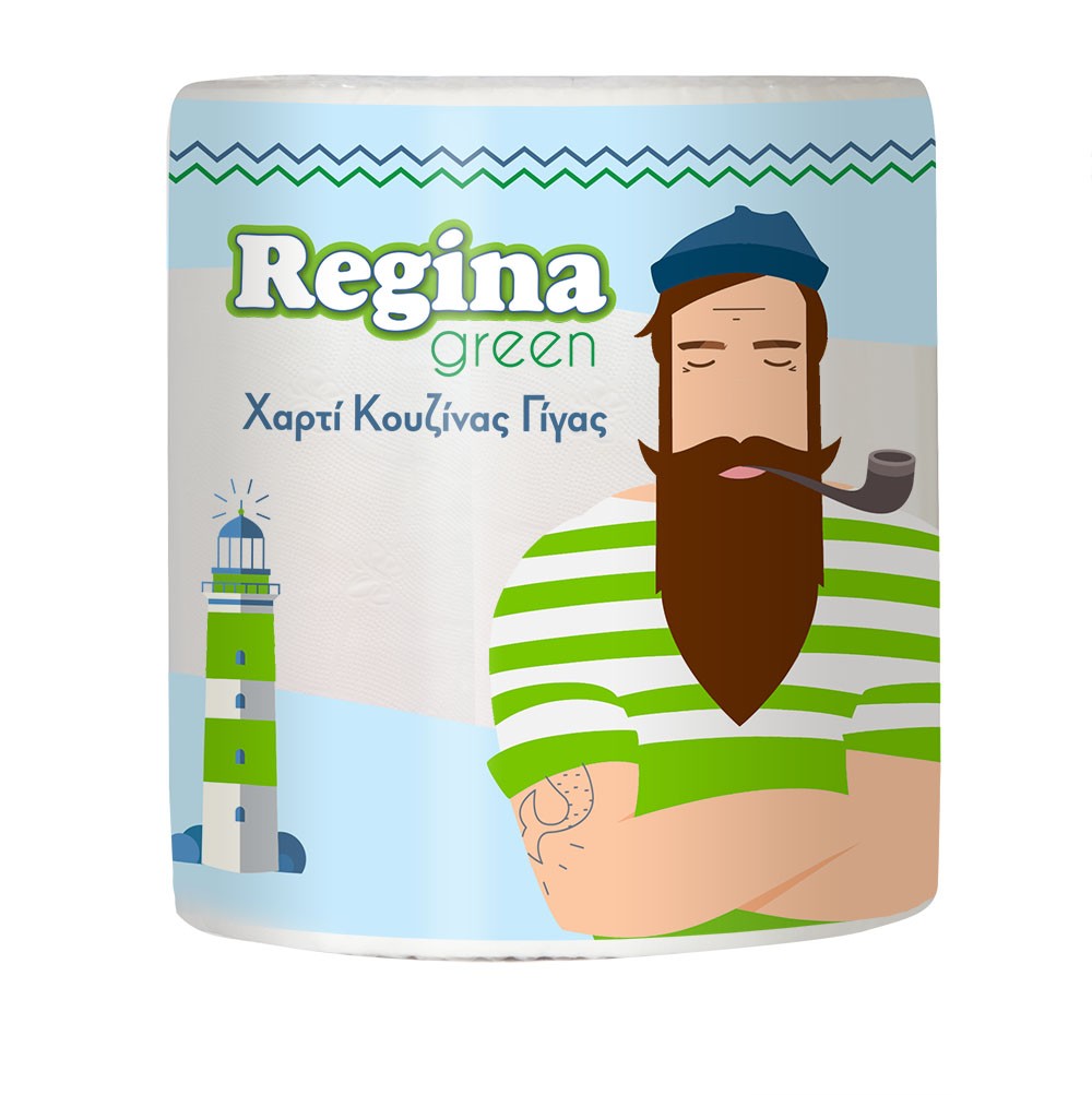 Χαρτί κουζίνας REGINA Green γίγας 2φ 1τμχ 310gr