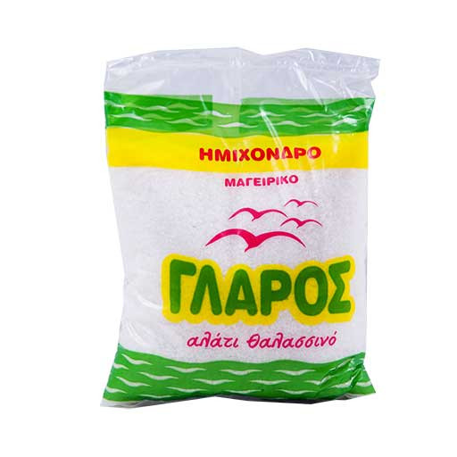 Θαλασσινό αλάτι ΓΛΑΡΟΣ ημίχονδρο 1kg