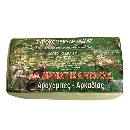 Τυρί ΜΑΝΙΑΤΗΣ κατσικίσιο για τοστ (κοπής) - τιμή κιλού