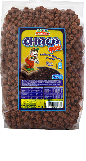 Δημητριακά MILLHOUSE choco quick σακούλα 375gr