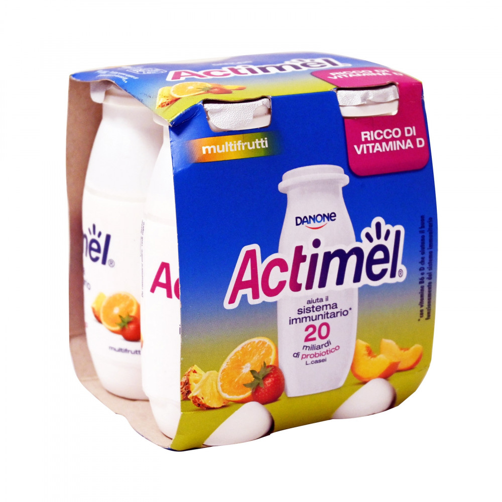 Επιδόρπιο γάλακτος DANONE Actimel multifruit 4x93,8ml - delist