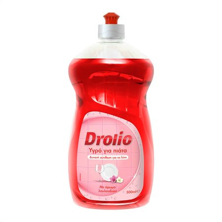 Υγρό πιάτων DROLIO με άρωμα λουλουδιών 500ml