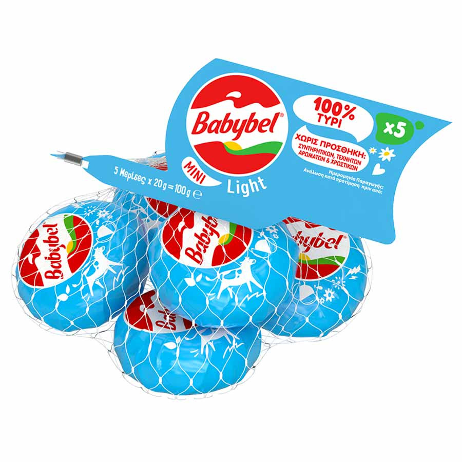 Τυράκια BABYBEL mini light 5x20gr