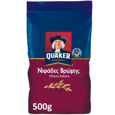 Δημητριακά QUAKER νιφάδες βρώμης 500gr