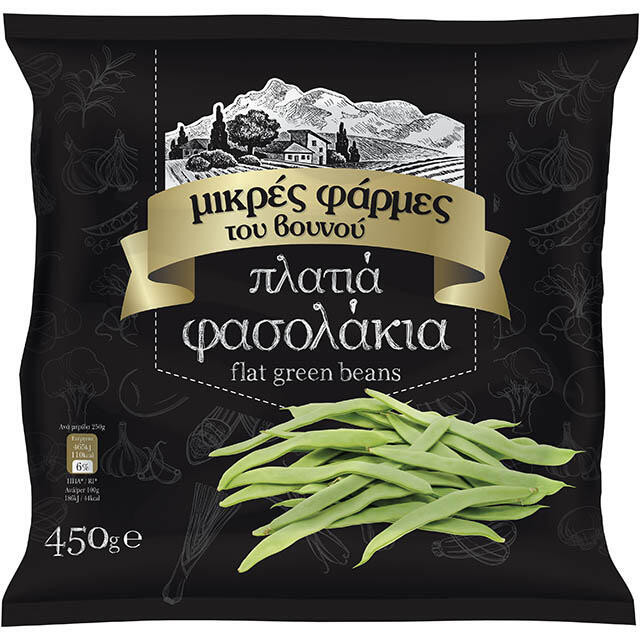 Φασολάκια ΜΙΚΡΕΣ ΦΑΡΜΕΣ ΤΟΥ ΒΟΥΝΟΥ πλατιά 450gr