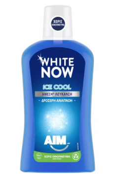 Στοματικό διάλυμα AIM White Now ice cool 500ml