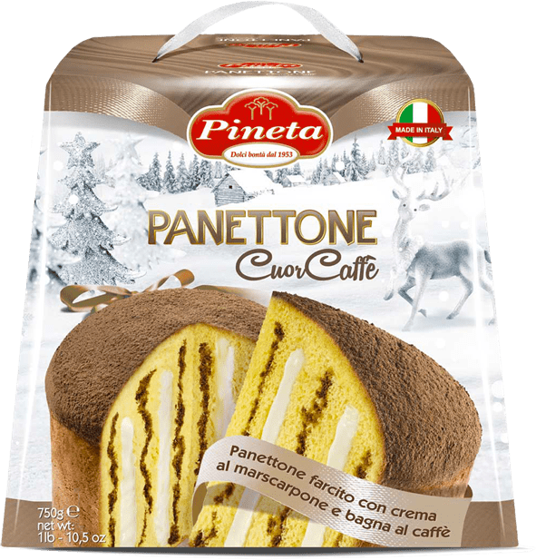 Κέικ PINETA panettone καφές και μασκαρπόνε 750gr