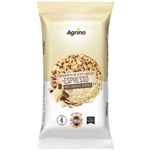 Ρυζoγκοφρέτες AGRINO Με Λευκή Σοκολάτα & Espresso 64gr