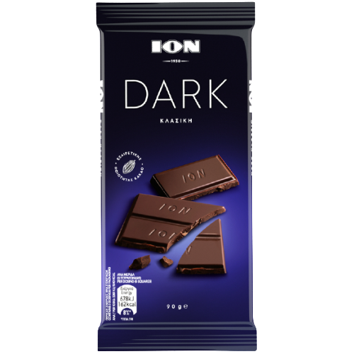 Σοκολάτα ΙΟΝ dark κλασική 90gr