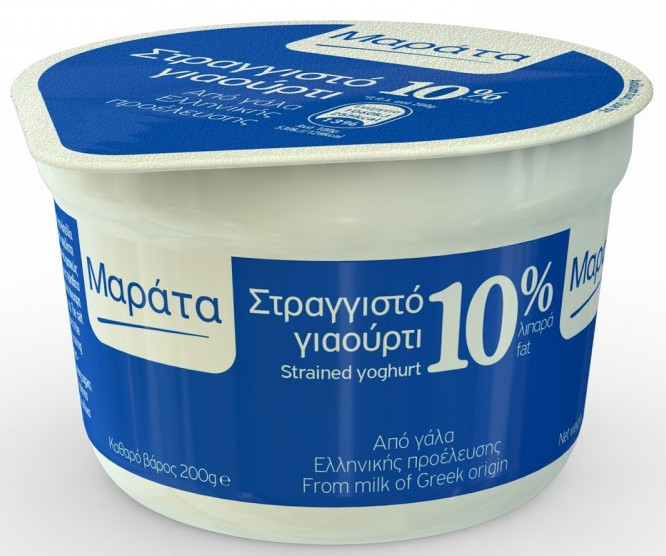 Γιαούρτι ΜΑΡΑΤΑ στραγγιστό 10% 200gr