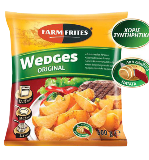 Πατάτες FARM FRITES Wedges 600gr