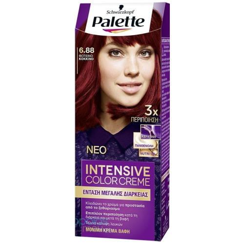 Βαφή μαλλιών PALETTE semi-set φωτεινό κόκκινο N.6.88