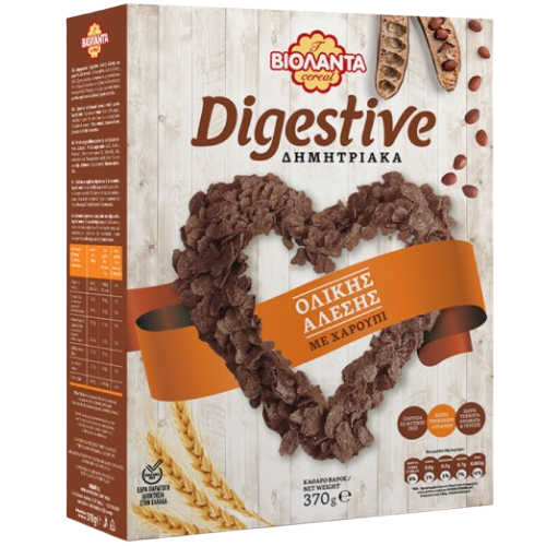 Δημητριακά ΒΙΟΛΑΝΤΑ Digestive ολικής άλεσης με χαρούπι 370gr